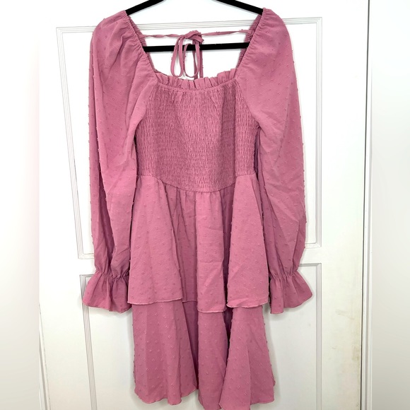 SHEIN | Dresses | Shein Curve Mauve Short Dress 0xl | Poshmark